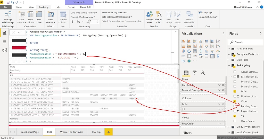 Conditional format a matrix table based on another column - DAX Calculations - Enterprise DNA Forum