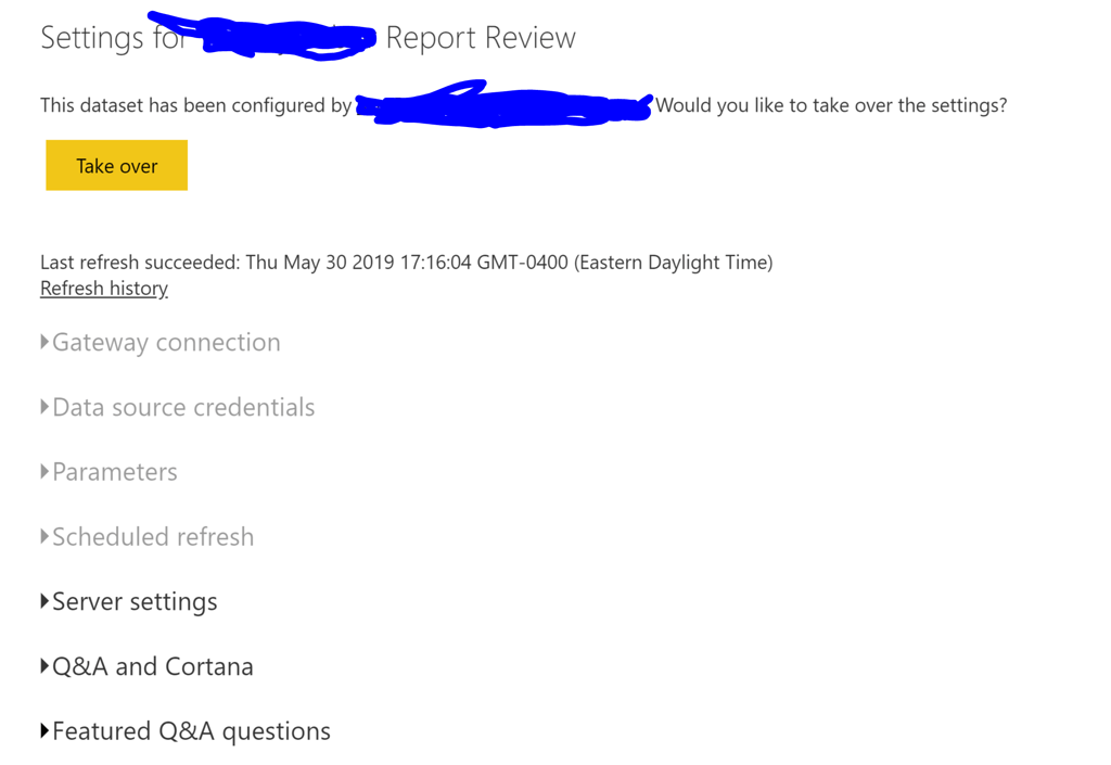 Refresh Published Report And Dataset Power Bi Enterprise Dna Forum 