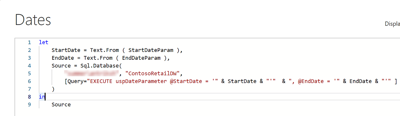 Passing Date Parameter To Stored Proc In Query M Power Query Enterprise Dna Forum