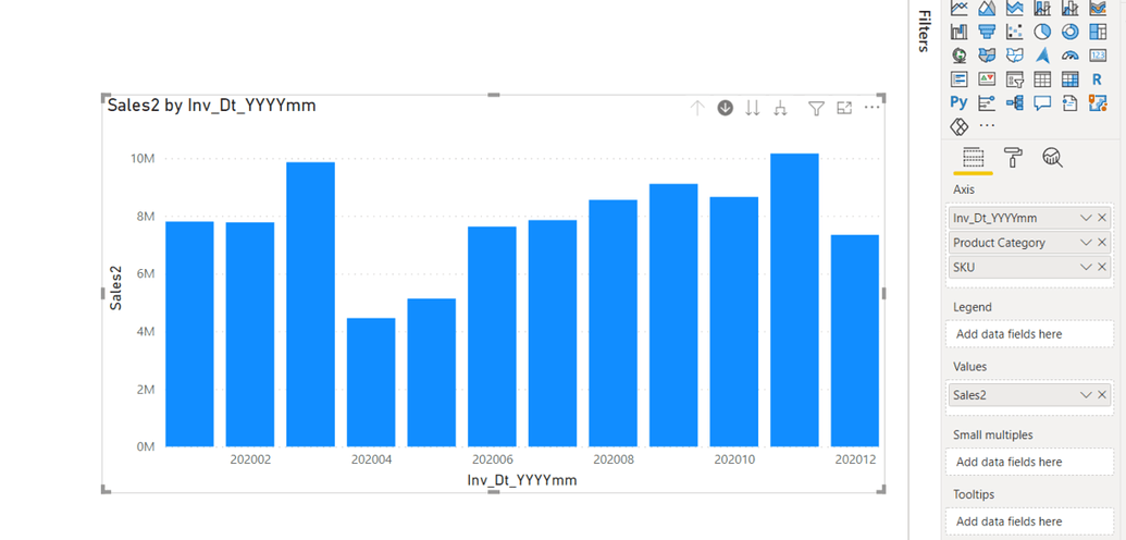 Stacked column chart colors for many products - Data Visualizations ...
