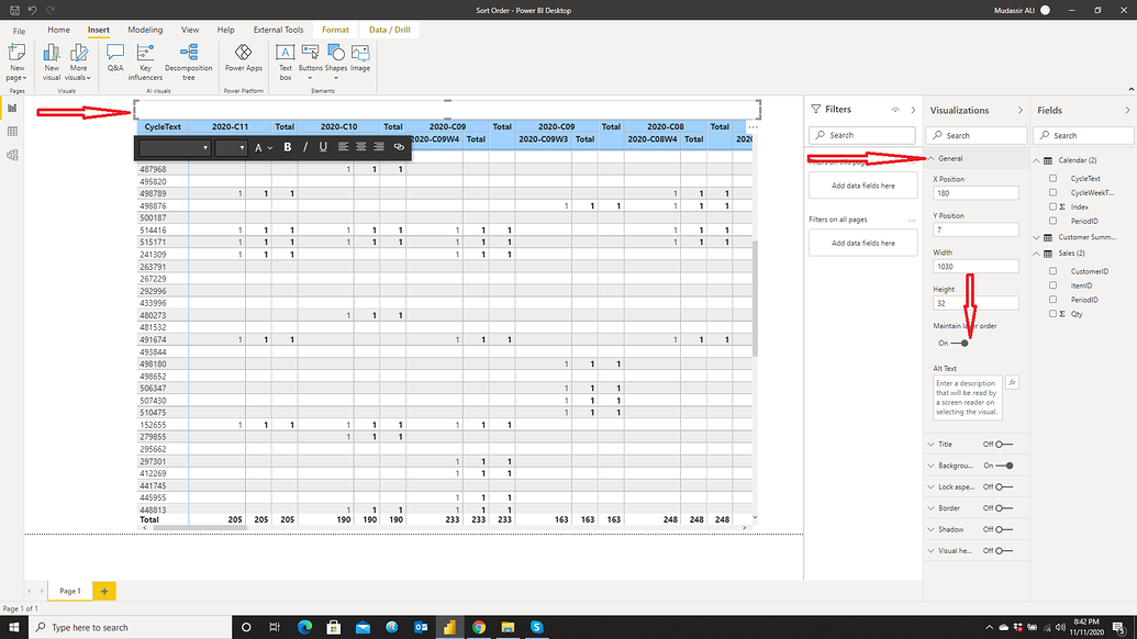Sort Matrix by Column in Descending Order - Power BI - Enterprise DNA Forum