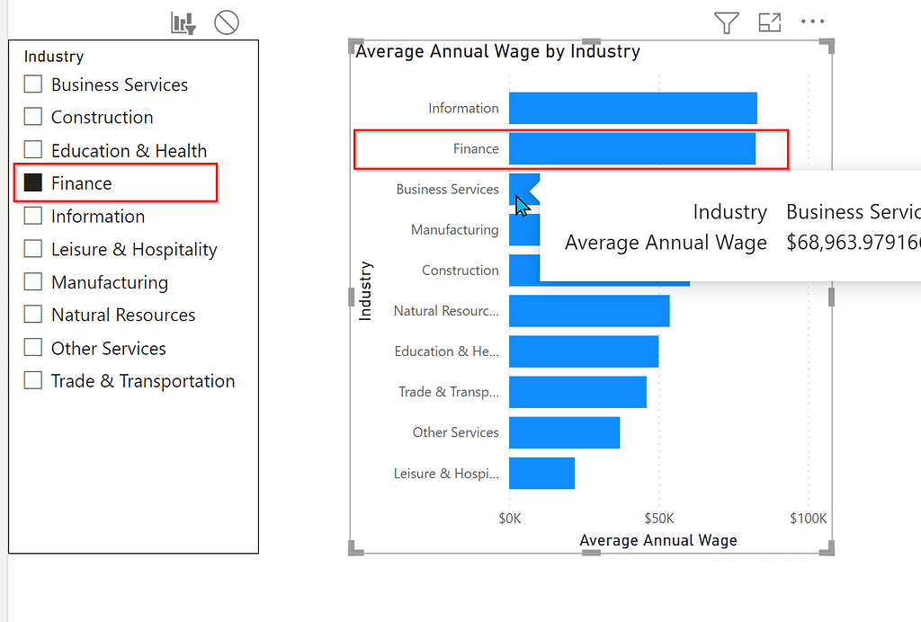 Highlighting Selected Value from Slicer - Data Visualizations ...