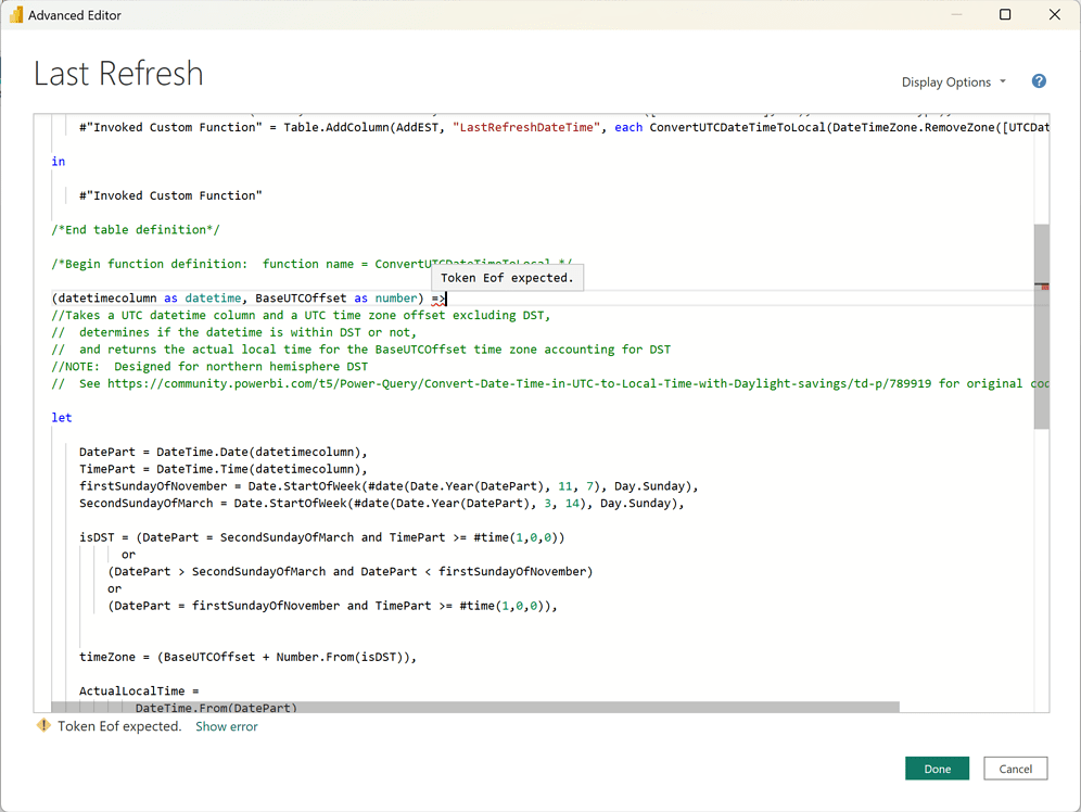 Refresh Date not working when Published - Power BI - Enterprise DNA Forum