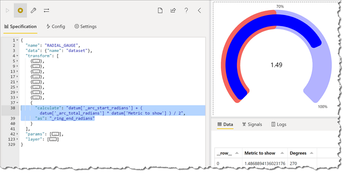 Dynamic gauge chart using deneb - Deneb Showcase - Enterprise DNA Forum