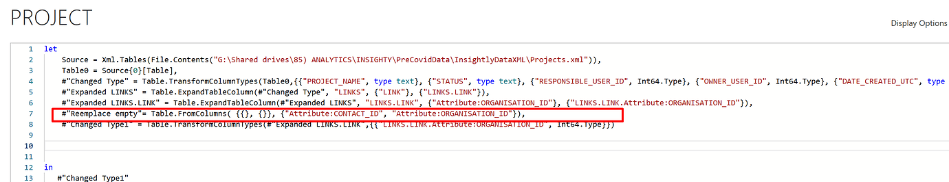 OLE DB or ODBC error: [Expression.Error] We cannot convert the value ...