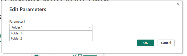 Parameter from list not refreshing when refreshing and clicking edit parameters - Power BI ...