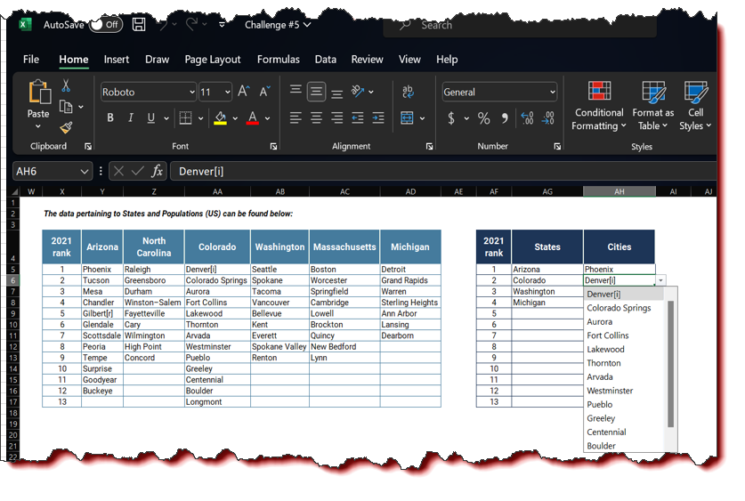 Excel Workout 5 Name Manager Data Validation Indirect Function