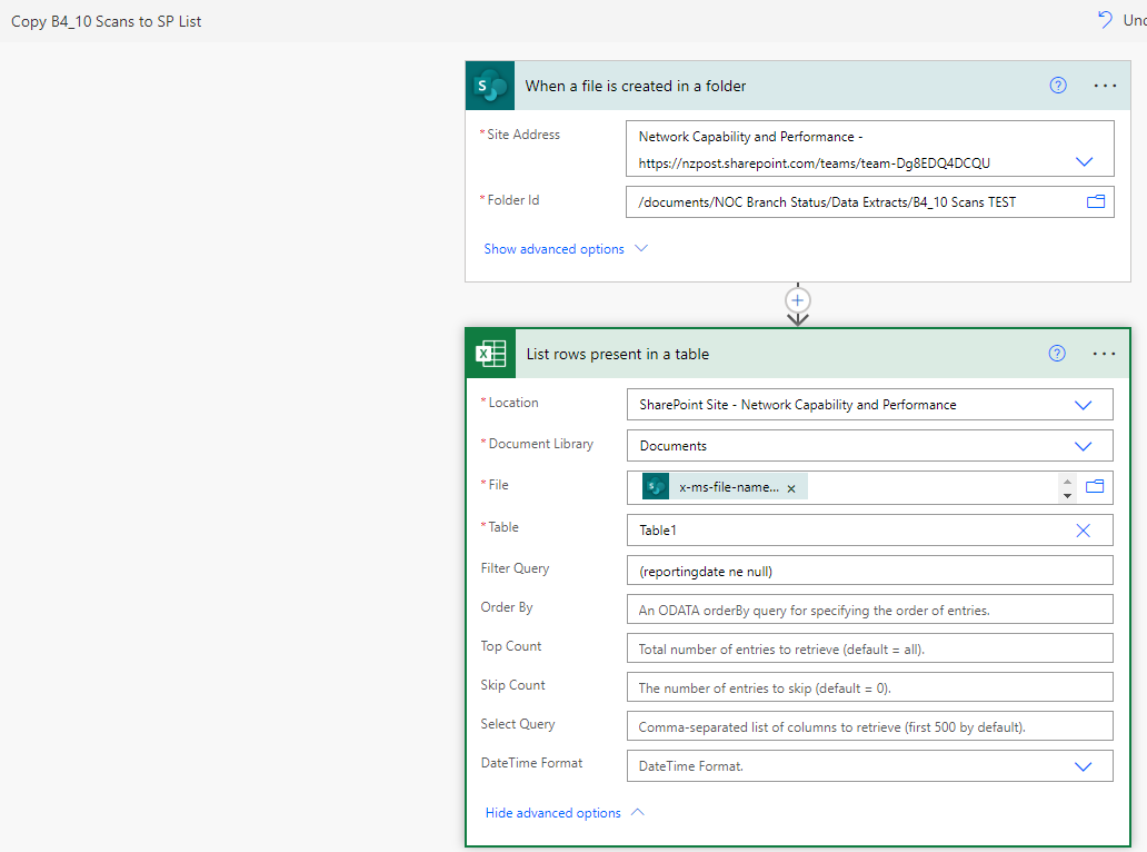 Power Automate Flow Excel Attachment From Outlook To Sharepoint List