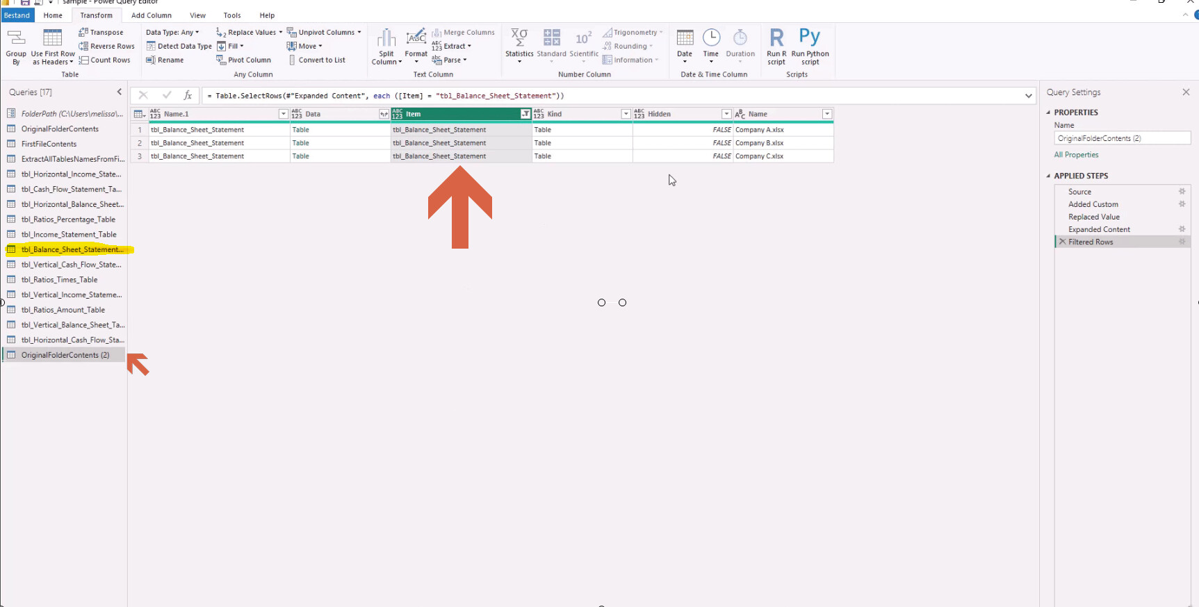 How To Select More Than One Table From A File When Importing Identical 