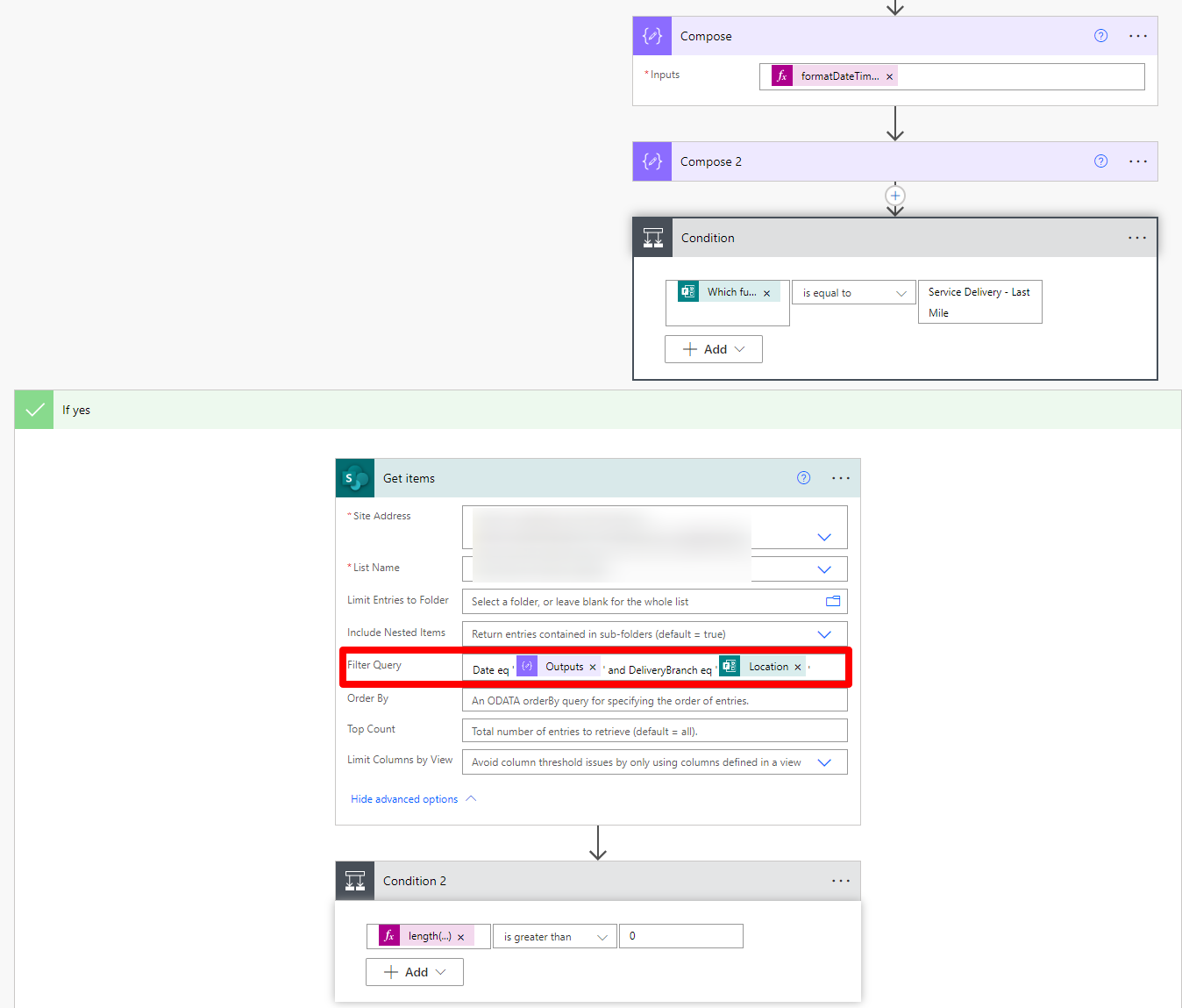 Help With Power Automate Flow Get Items Filter Query Power Platform